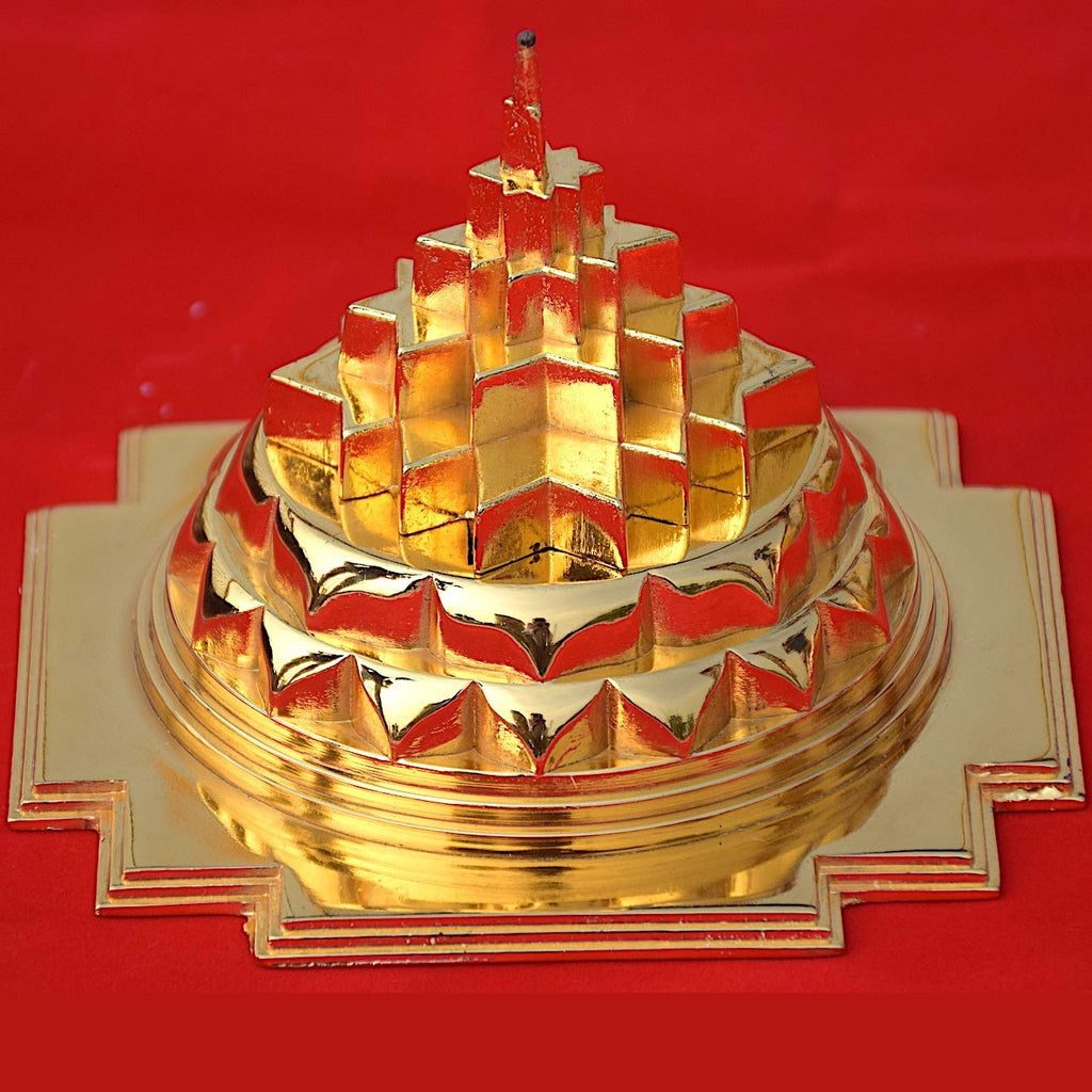 Gold Plated Maha Meru Shree Yantra – RudraDivine